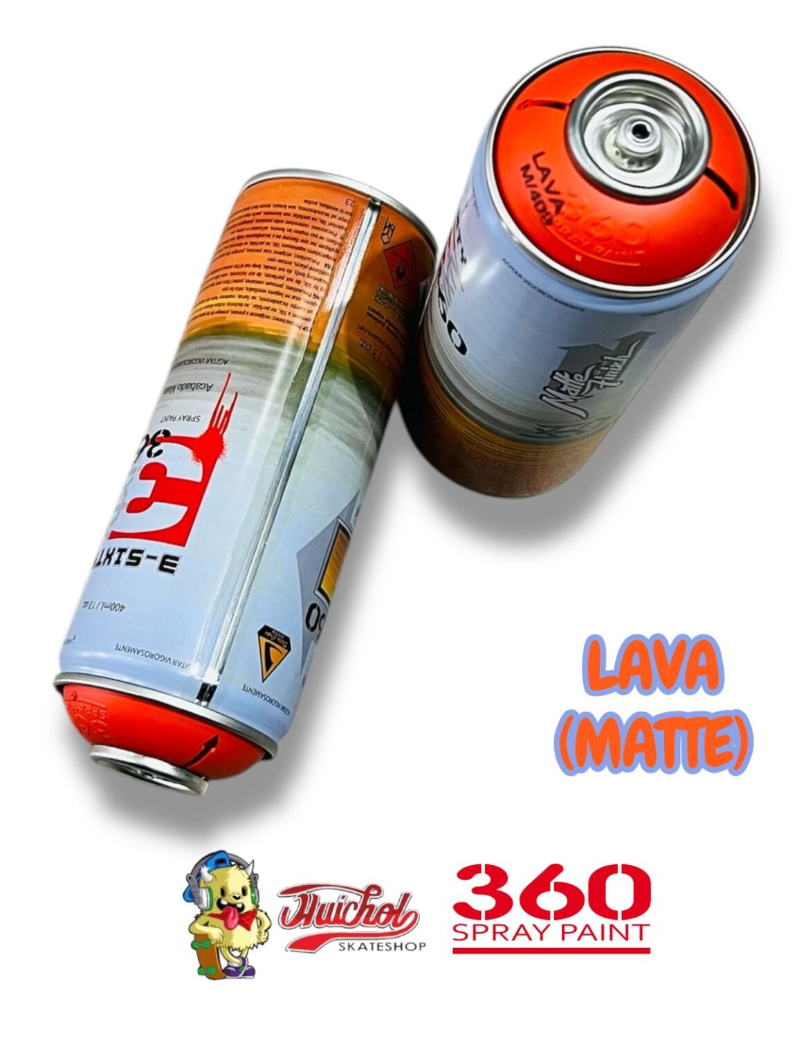 LATA 360 SPRAY PAINT COLOR LAVA MATE 400ml - huicholstore.com.mx